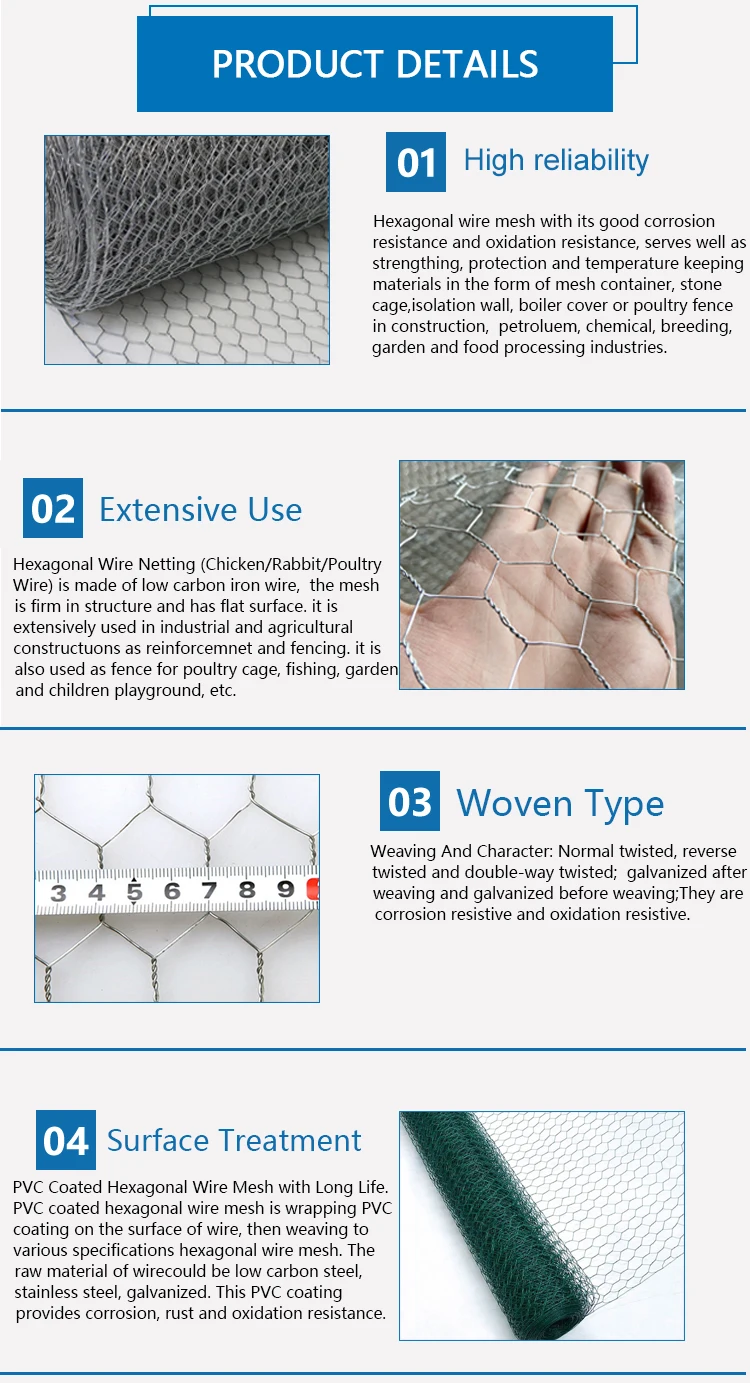 Galvanized Chicken Mesh 3/4 Inch 1x25m for Rabbits or Chickens