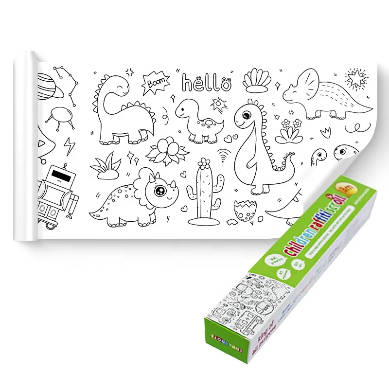 Carton drawing paper scroll DIY rolling coloring paper art drawing toys ...