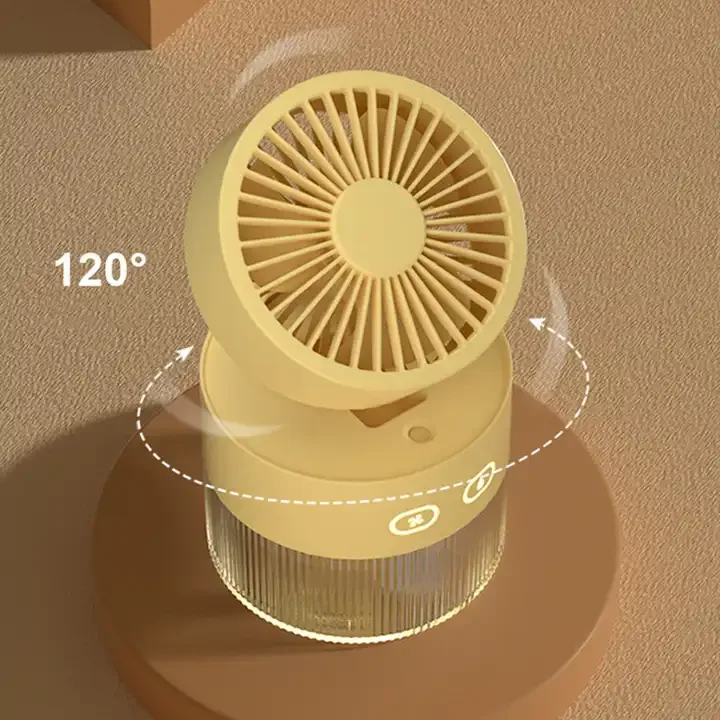 2025 Water tank with Fan Desk Table Cooling air Usb Rechargeable Hand ...