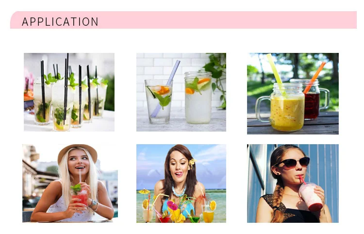 Disposable Fast Food Packaging Straw 100% Natural Food Grade Kraft ...