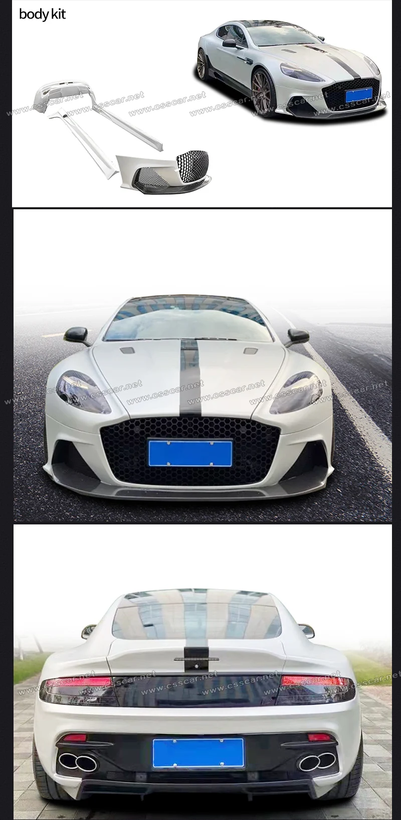 Aston Martin Rapide DBS Style Body Kit - High-Quality Fiberglass