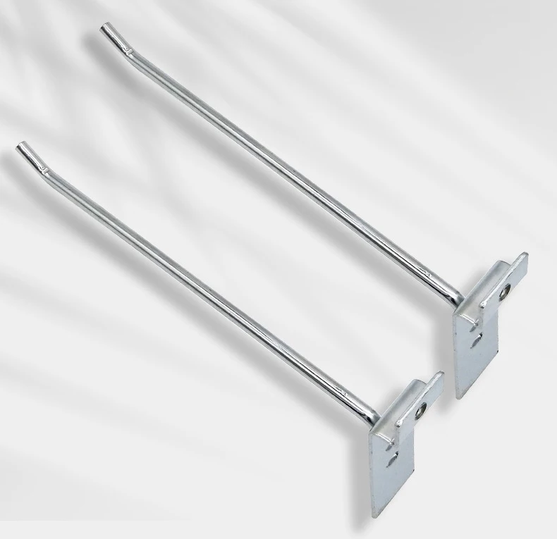 Customized Stainless Steel Metal Slatwall Security Display Hook ...