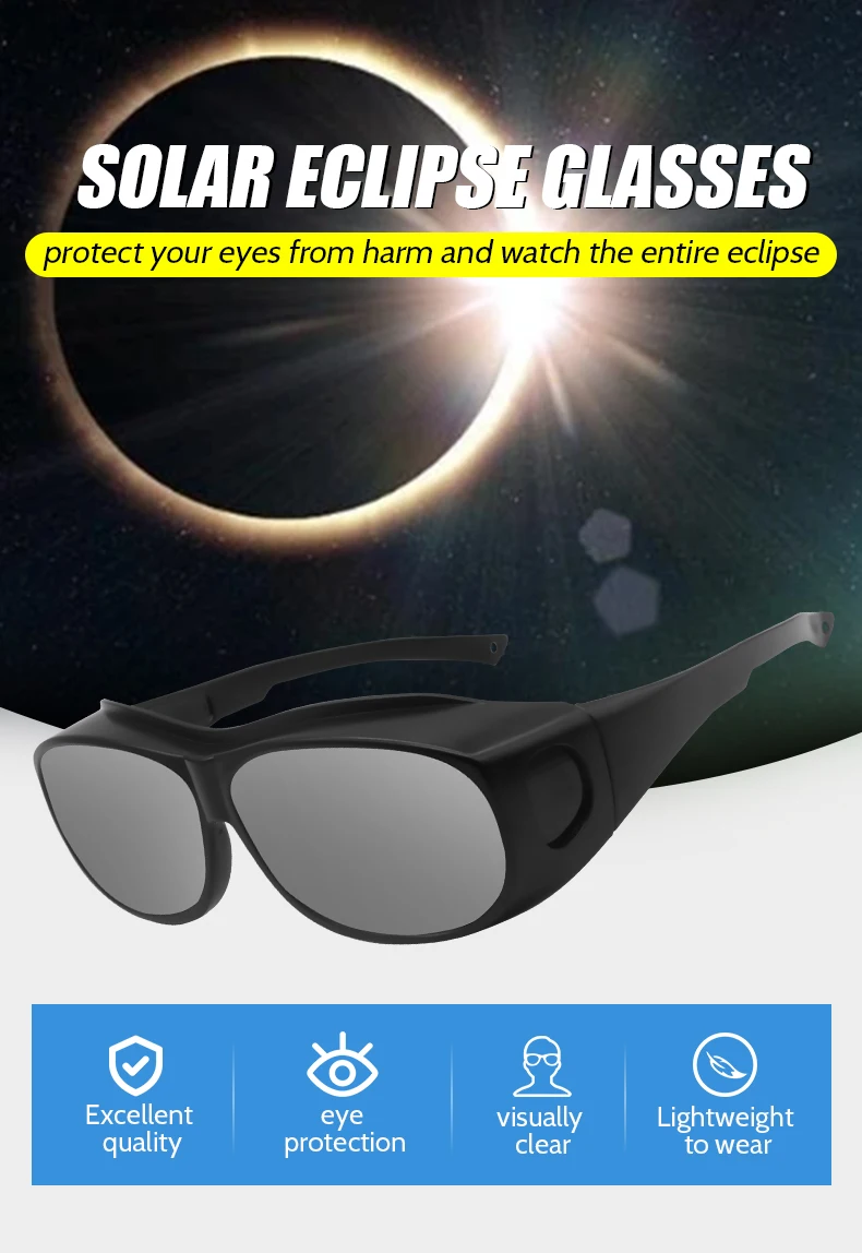 2024 High Quality Plastic Safe Solar Observation Solar Eclipse Glasses ...
