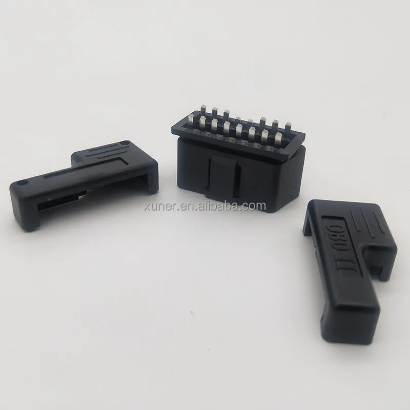 Universal Male 16pin OBD OBD II OBD2 Connector - XUNER