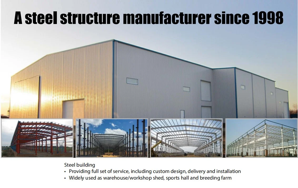 Prefabricated Industrial Buildings Warehouse Wide Span Steel Structure ...
