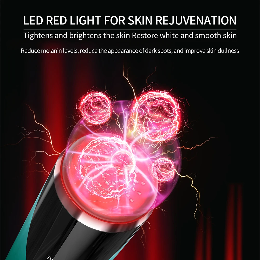 Binzim Facial Lifting Massage - Anti Aging Red LED Light Therapy