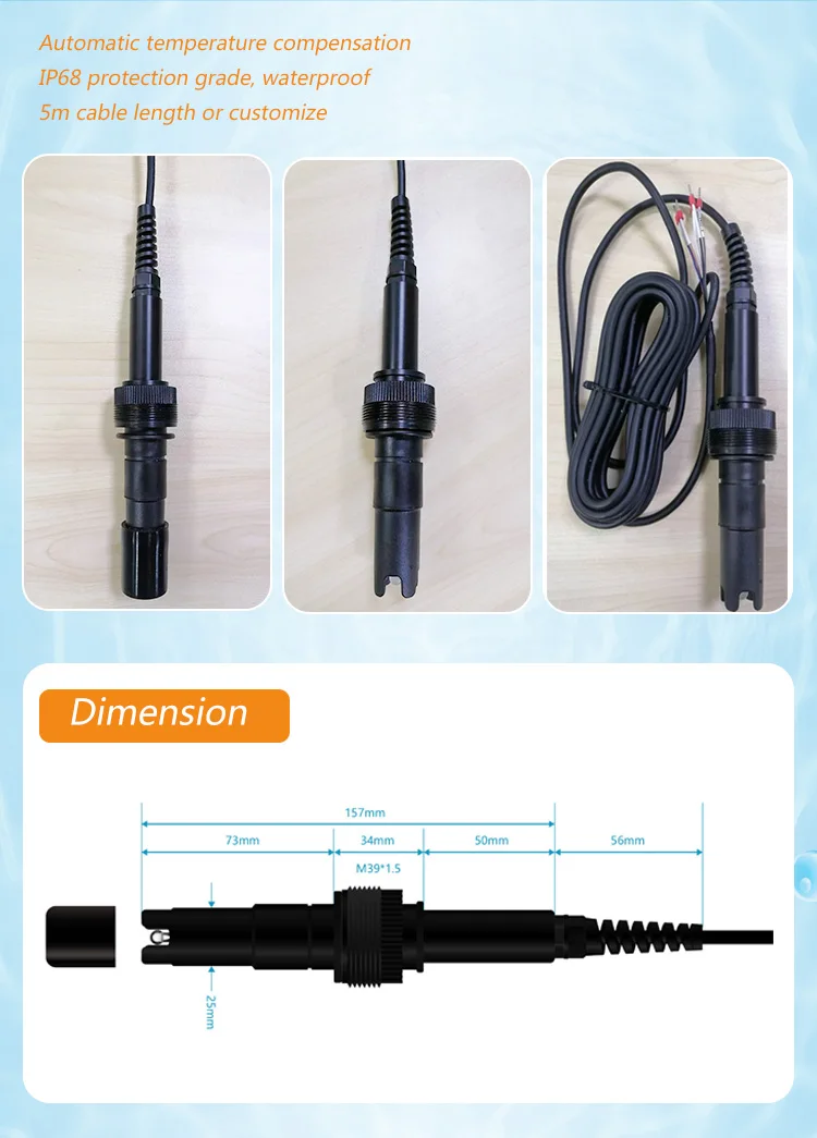 RS485 Ph Sensor - Industrial Online Digital Probe 4-20ma