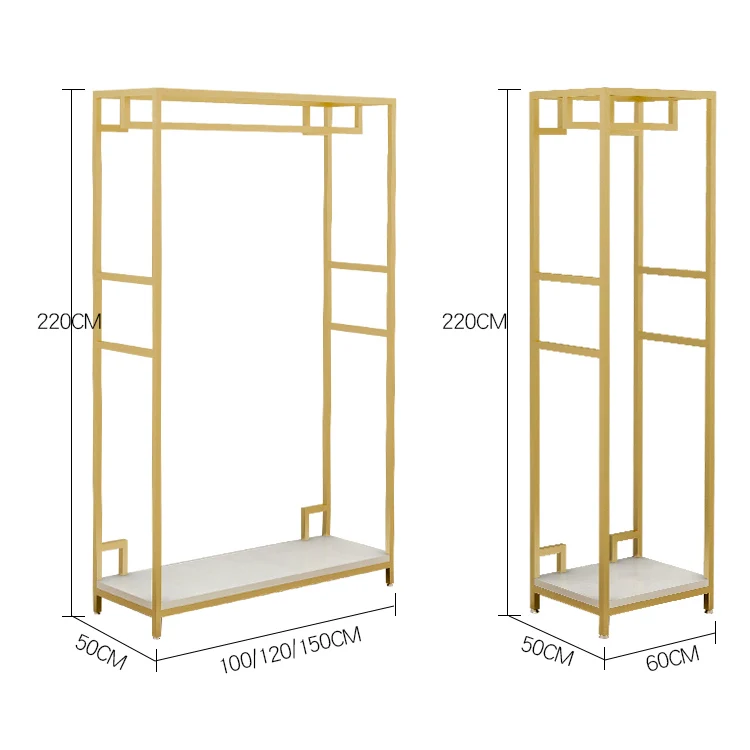 Custom Gold Lady Wedding Dress Garment Display Stand
