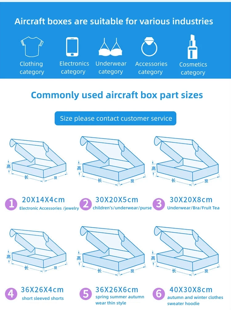 Wholesale Aircraft Foldable Paper Corrugated Paper Box Packaging ...