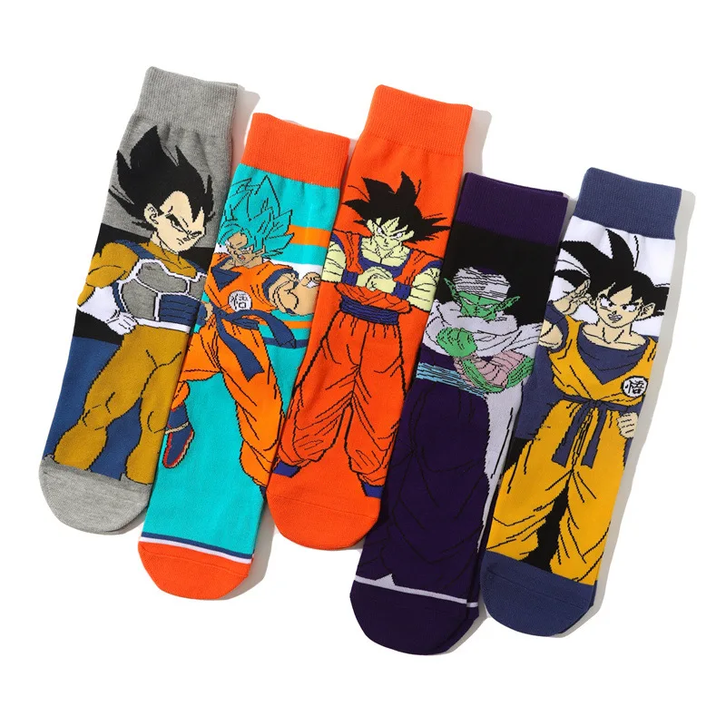 Dbz Character Socks Goku Vegeta Frieza Piccolo Son Goku Adult Crew ...