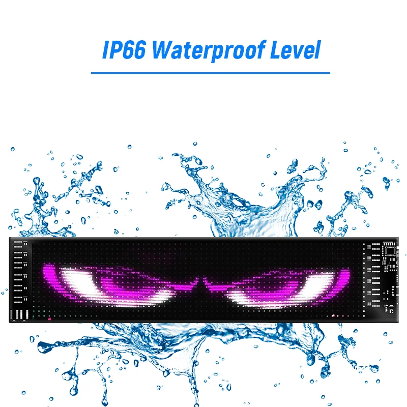Vehicle Demon Dynamic Animated LED Eye Flexible LED Display Screen ...