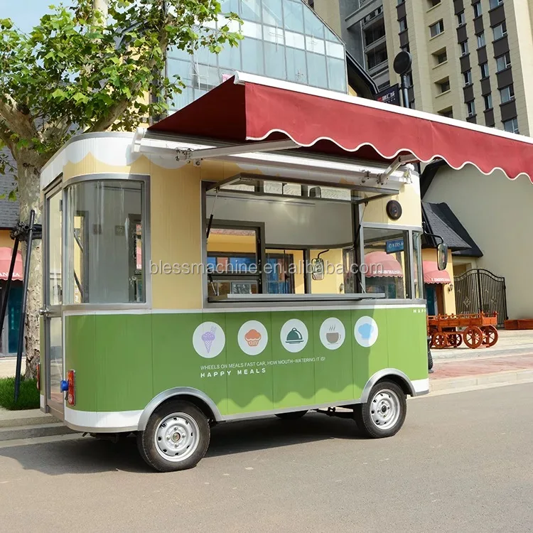 Mobile Food Truck with Grill and Deep Fryer - BLESS Food Carts