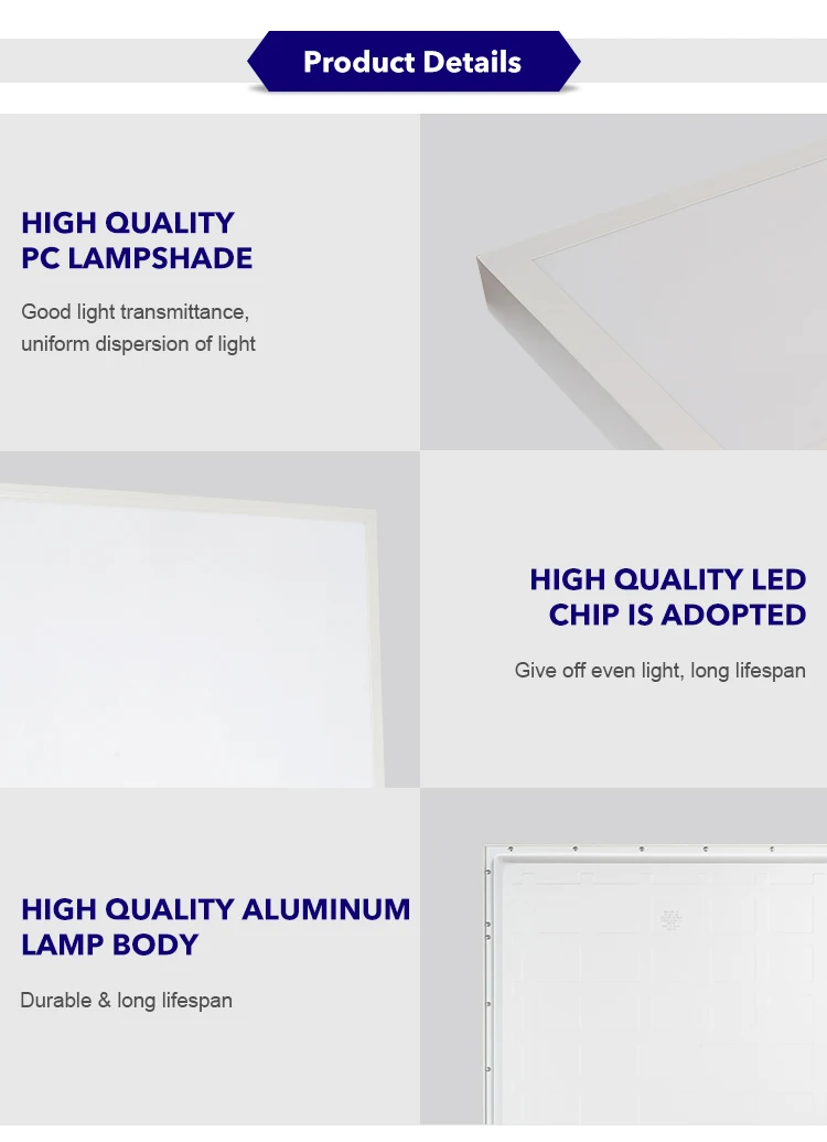 Indoor Recessed Mounted Led Ceiling Panel Lamp 60x60 Lighting ...