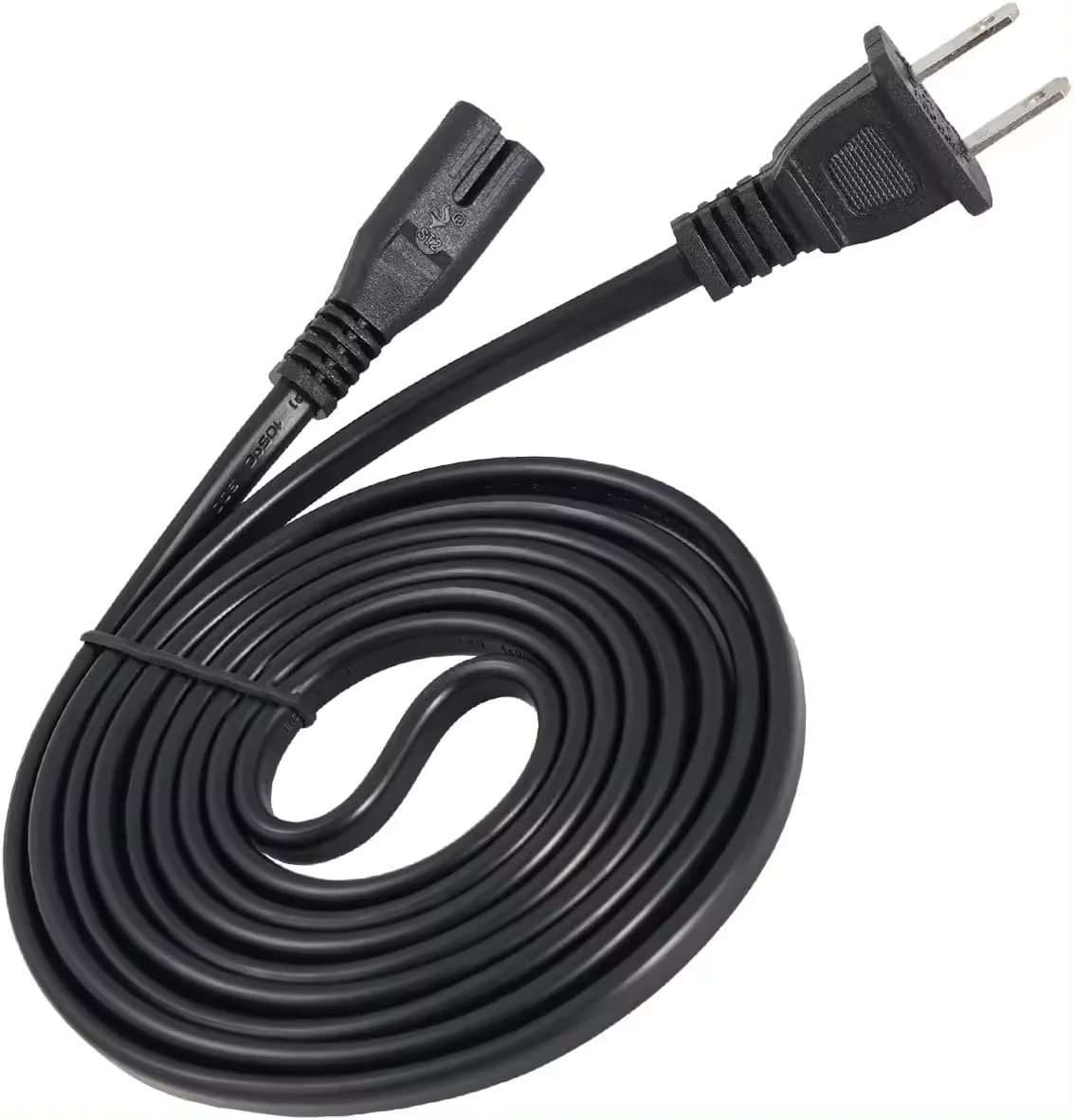 4FT YILUN US 2 Pin Power Cord for TV PS4 PS5 Speaker Monitor Xbox Power ...