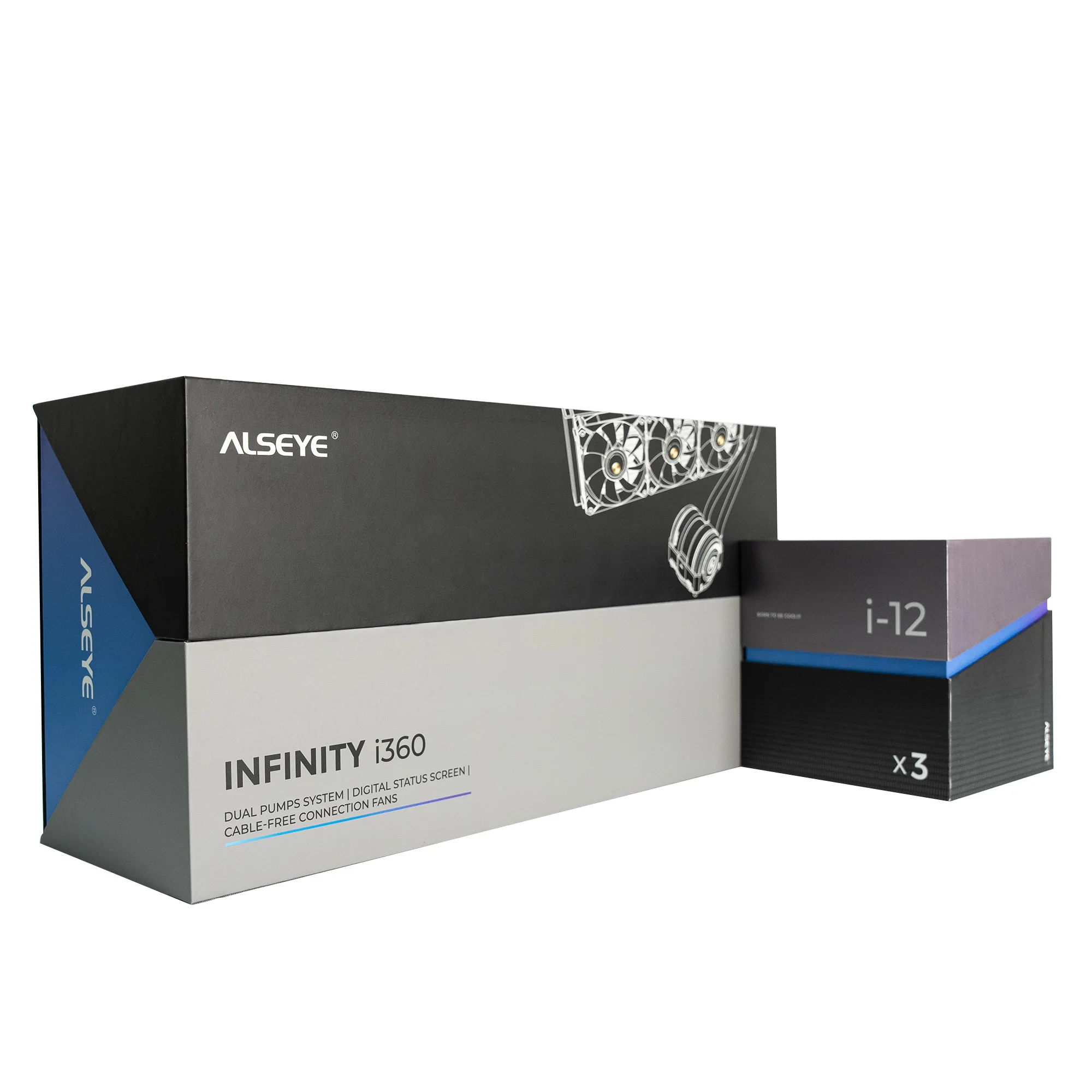 Alseye 2023 Newly 360 Aio Liquid Cpu Cooler,360mm Radiator With 3x ...