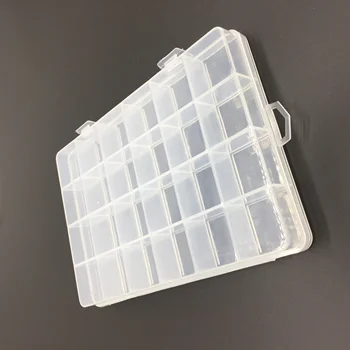 24 Compartments See-through Box Plastic Transparent Organizer Container ...