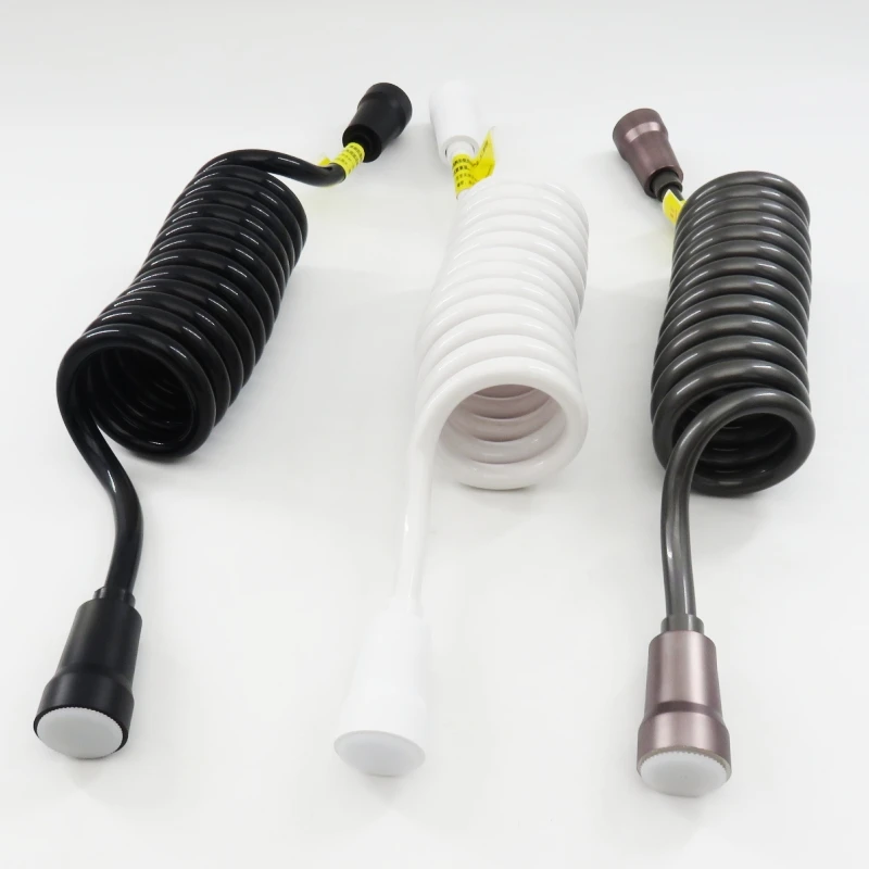 Spring Hose Flexible Shower Tube Anti-twist Stretchable up to 1.5 ...