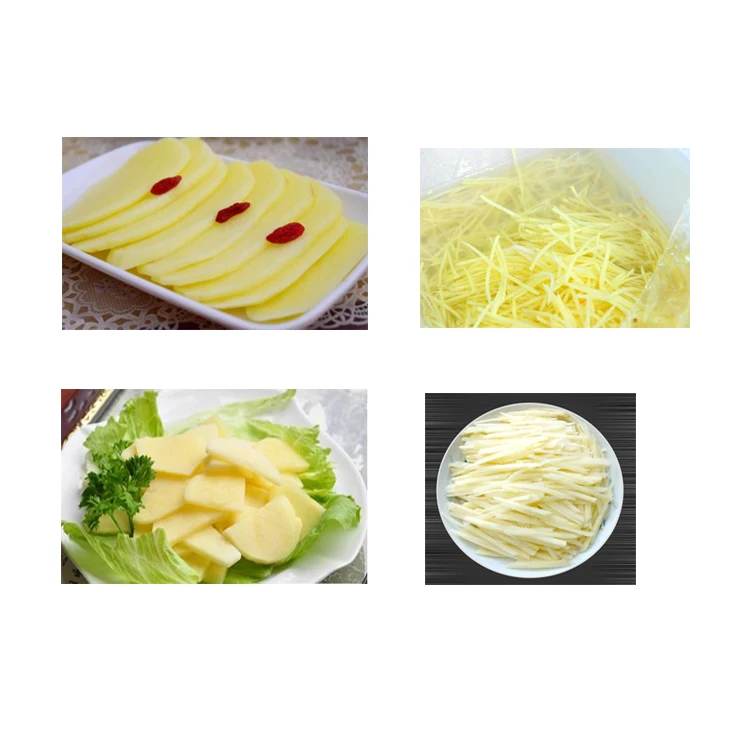 Potatoes Cutting Machines To Make Potato Chips Yam Peeling And Slicing ...