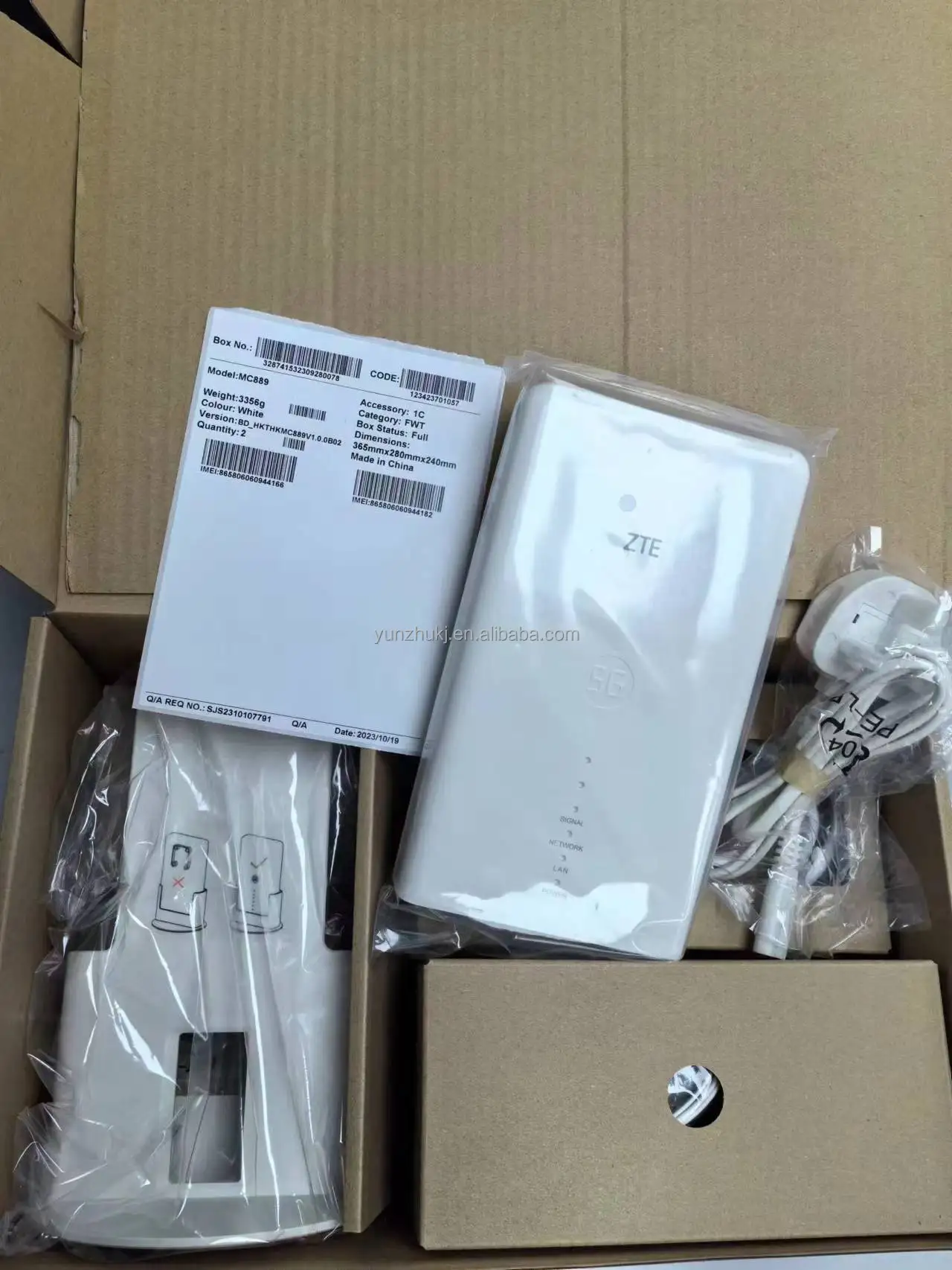 Zte 5g Outdoor Cpe Wifi Router Mc889 With Sim Card Slot X62 Nsa+sa Sub6 ...
