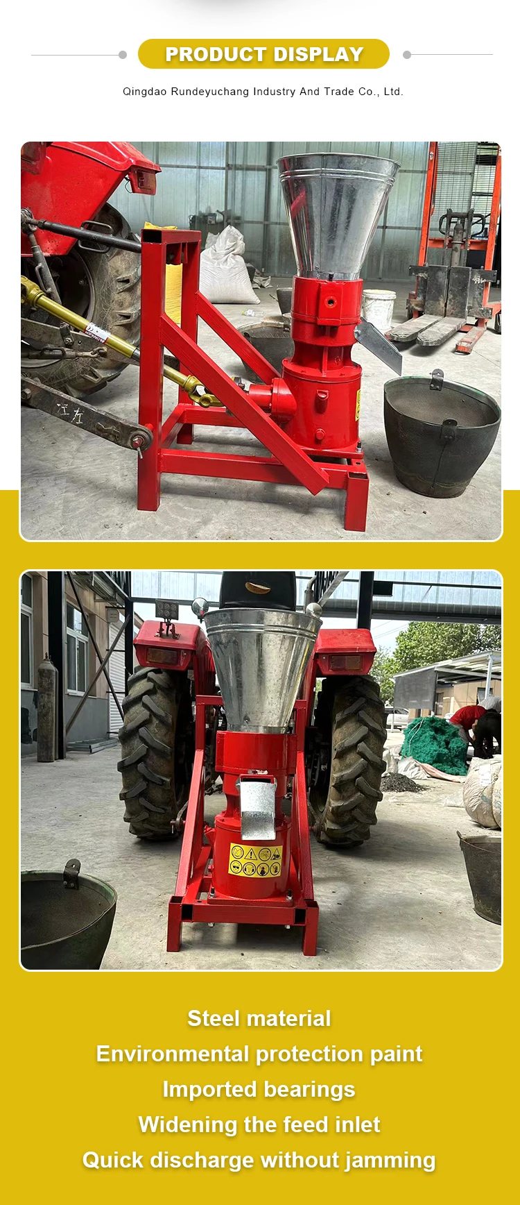 Pto Pelletizer Machine Briquette Making Machine Biomass Wood Pellet ...