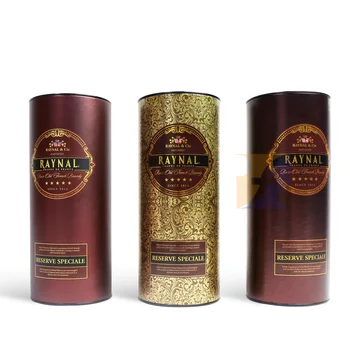 Großhandel Luxus Valentine Wein Papier Papp Röhre Mit Weißblech Deckel ...