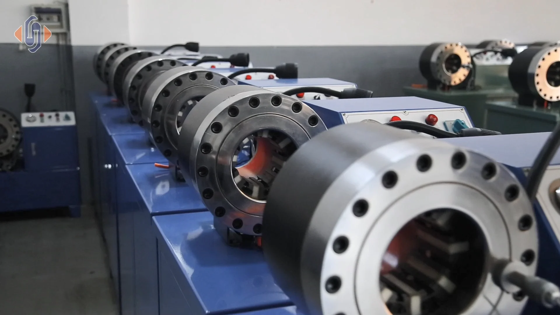 Small Automatic Brake Swaging / Crimping Pneumatic Steel Hydraulic Hose ...