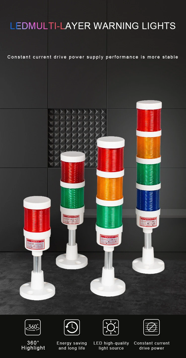 Production Line Equipment Status Monitoring Tower Light Multi-Segment ...