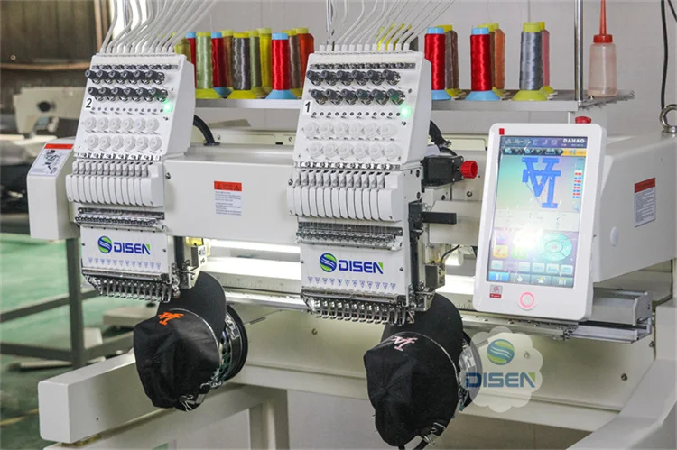 Two Head Embroidery Machine - 12/15 Needles at 1000 RPM