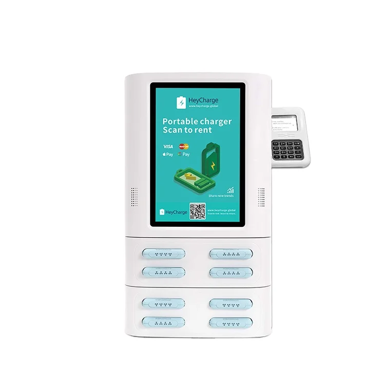 Commercial Outdoor Vending Machine Power Bank Card Reader 8 Slots ...