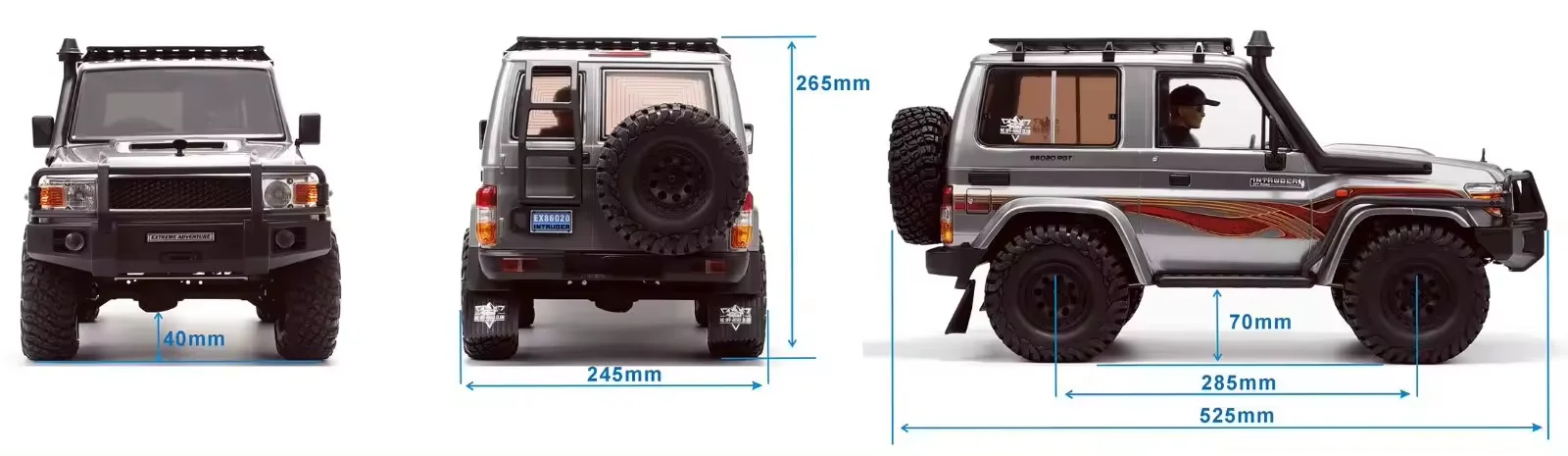 RGT EX860201/10 Scale LC71 4WD RC Rock Crawler Truck