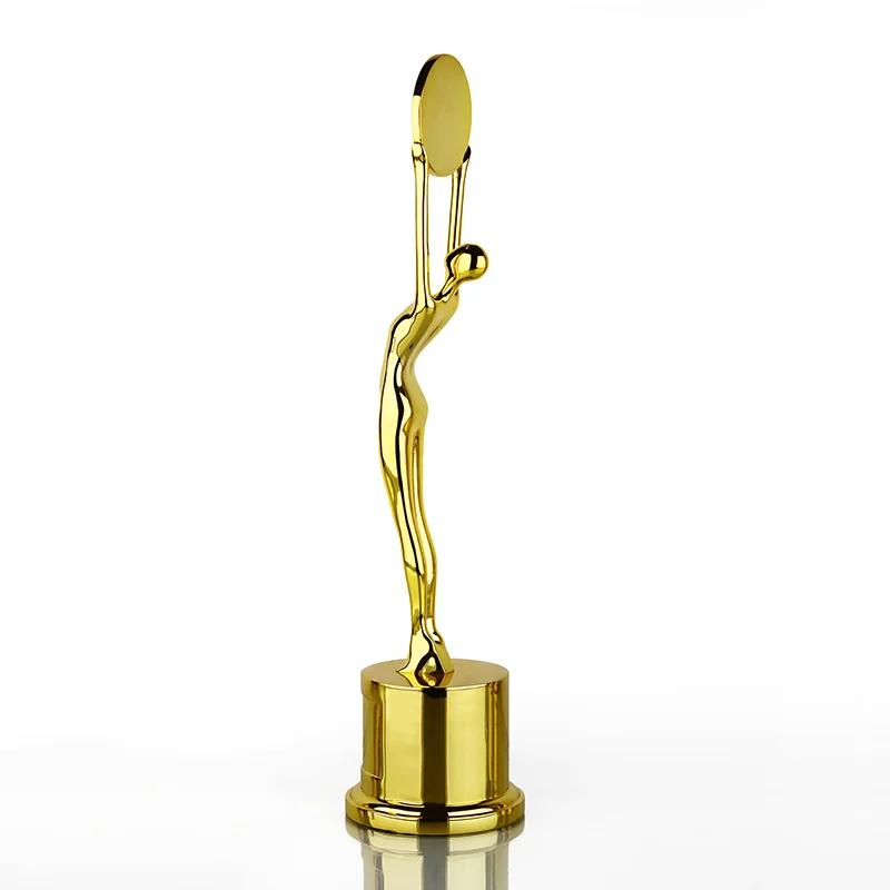 Custom Figurine Golden Trophy - Unique Metal Sculpture
