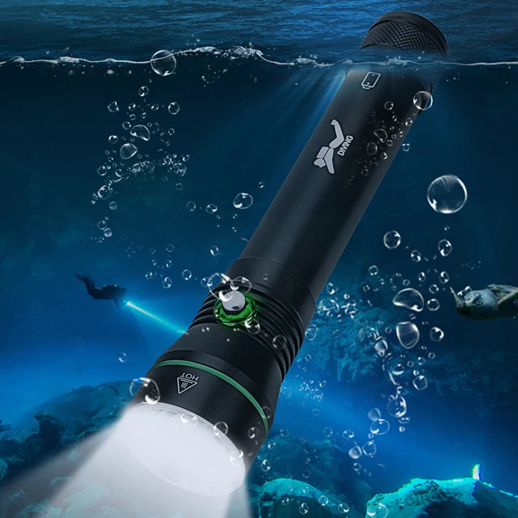 High Power 3000lm Diving Flashlight Underwater Professional Diving ...