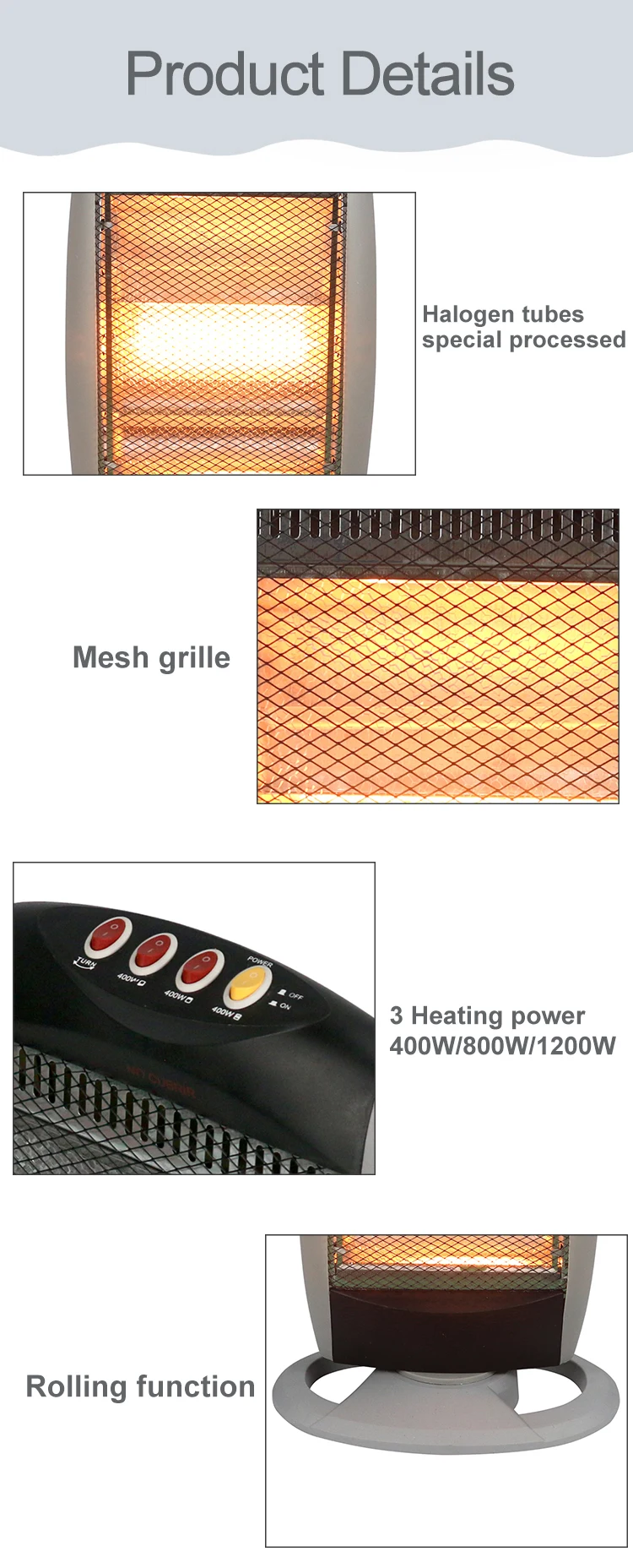 Hot Selling 400W 800W 1200W Streamline Design Electric Household ...