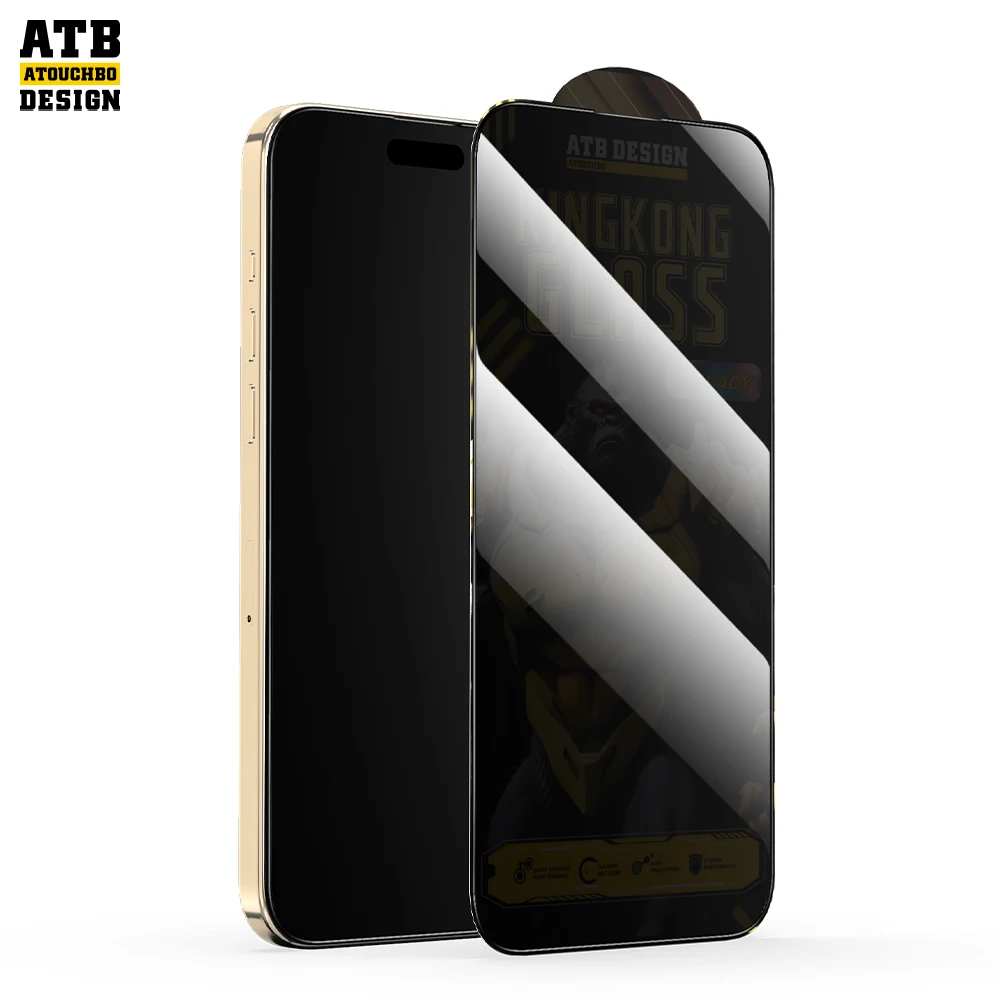 Atouchbo ATB Design Kingkong High Quality Anti Spy Privacy 2.5D 9H ...
