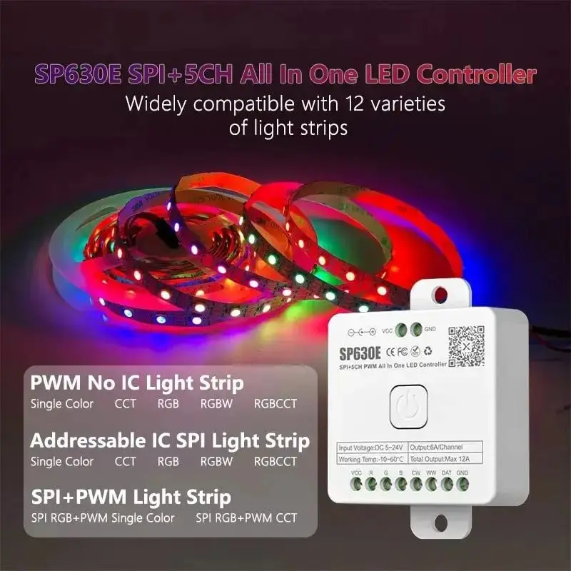 SP630E LED Controller - Smart, Versatile Lighting Solutions