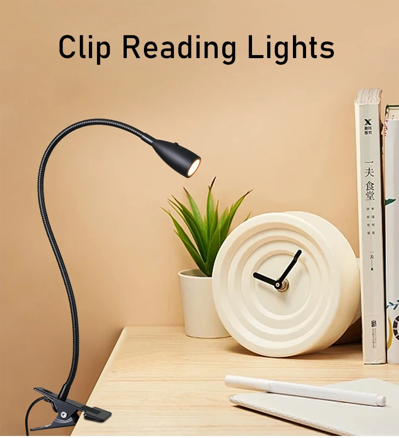 Flexible Gooseneck Reading Lamp Led Aluminium Study Table Light ...