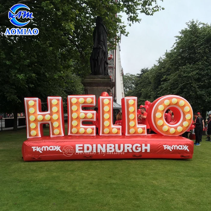 Customized Alphabet Letters Giant Inflatable Letter Logo For ...