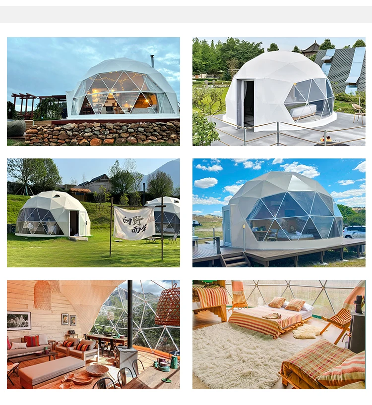 Luxury Outdoor Igloos - Geodesic Dome Tents with Kitchen