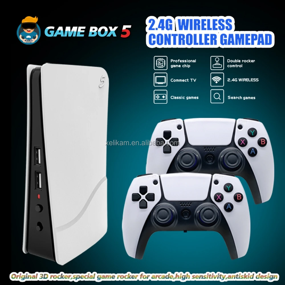 Game Box 5 Gaming Console - 4K HD Video with 64GB/128GB