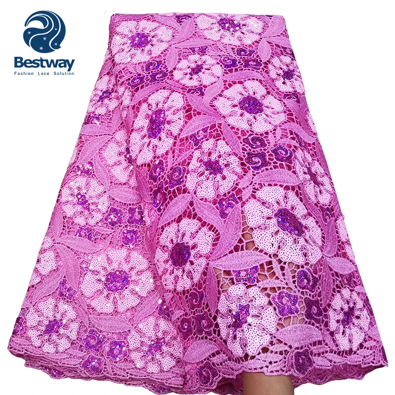 Bestway African Cord Lace Fabric 2024 High Quality Water Soluble ...