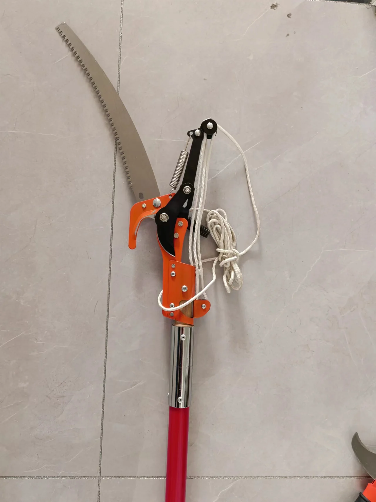 26 Foot Fiberglass Extension Pole Pruning Saw for Efficient Tree ...
