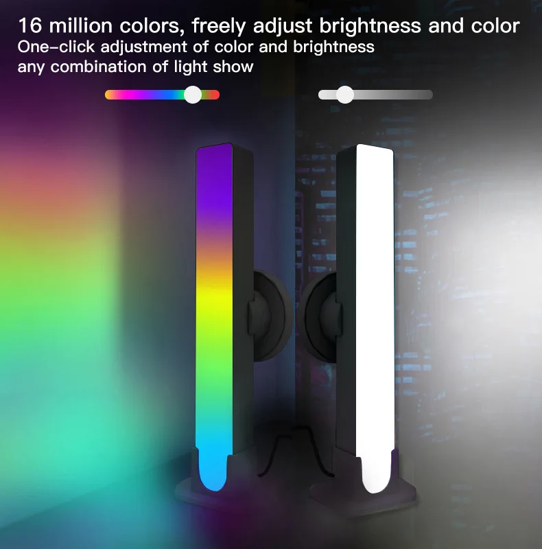 Smart Light Bar RGBICWW Smart LED Light 12 Scene Modes and Music Mode ...