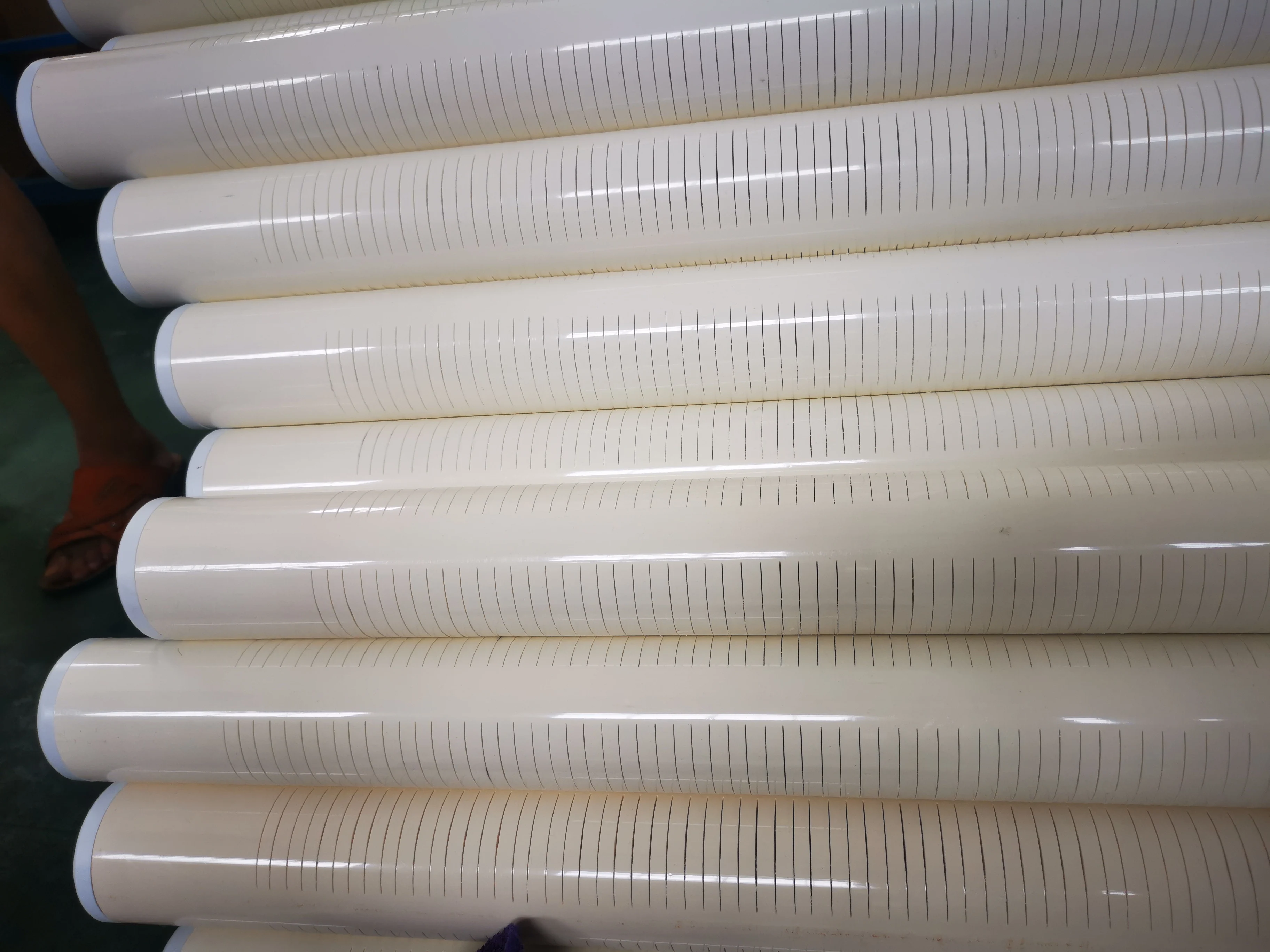 Blue Color Pvc/upvc Slotted Screen And Casing Pipes With Threaded ...