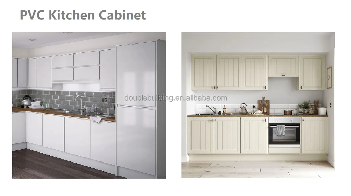 Homemade PVC Modular Kitchen Cabinet Set - Factory Direct