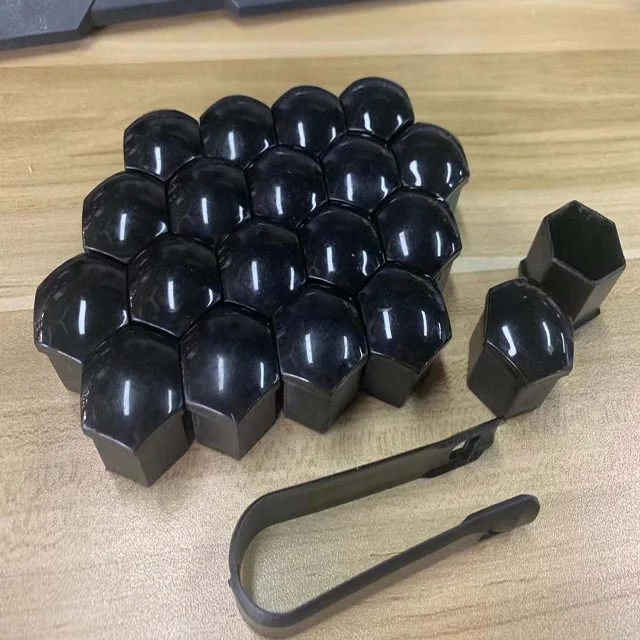 20pcs 19mm Universal Black Silicone Car Wheel Nut Lug Hub Screw Rim ...