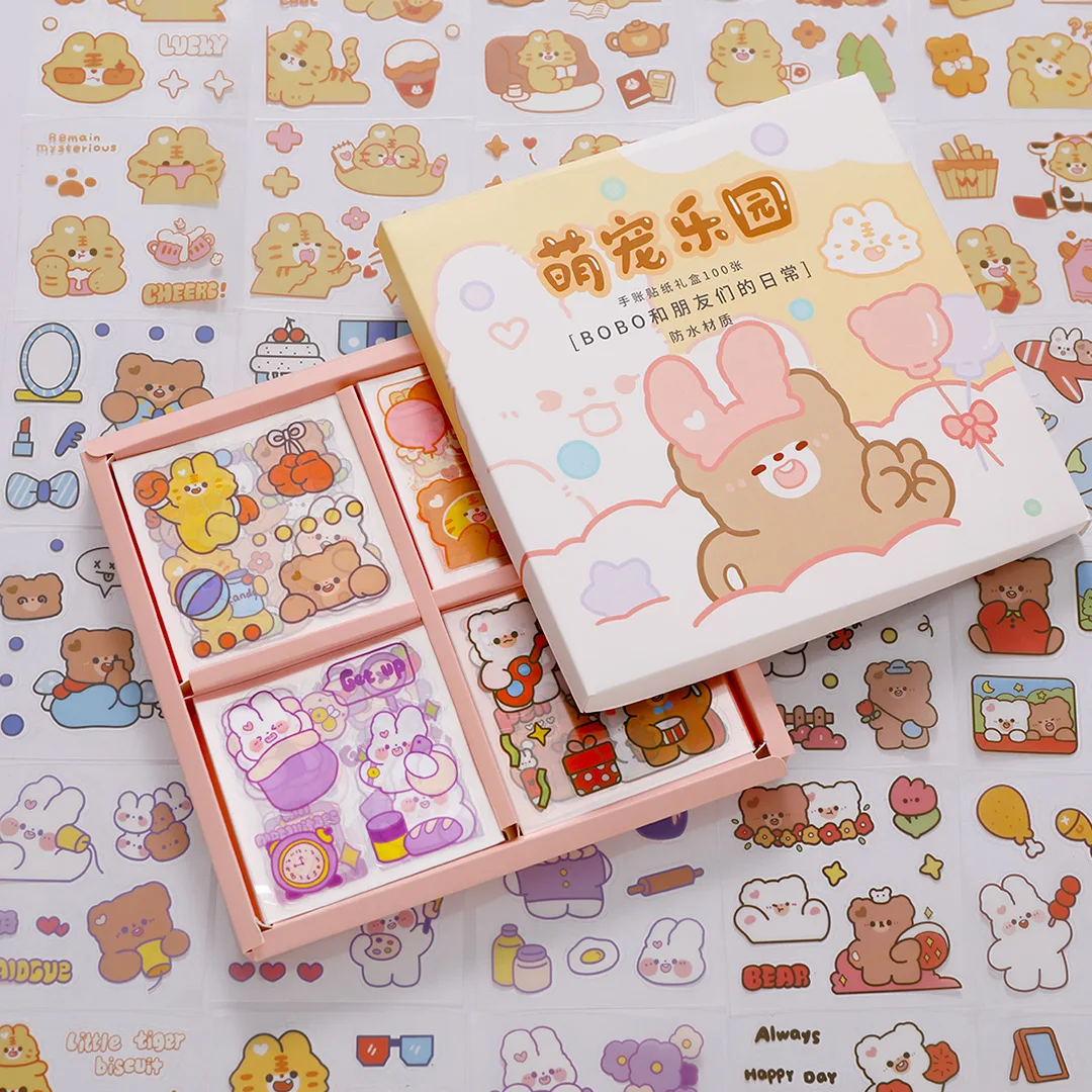 50sheets Smart Kawaii Momo Girl Kids Sticker Book Decorative Sticker ...