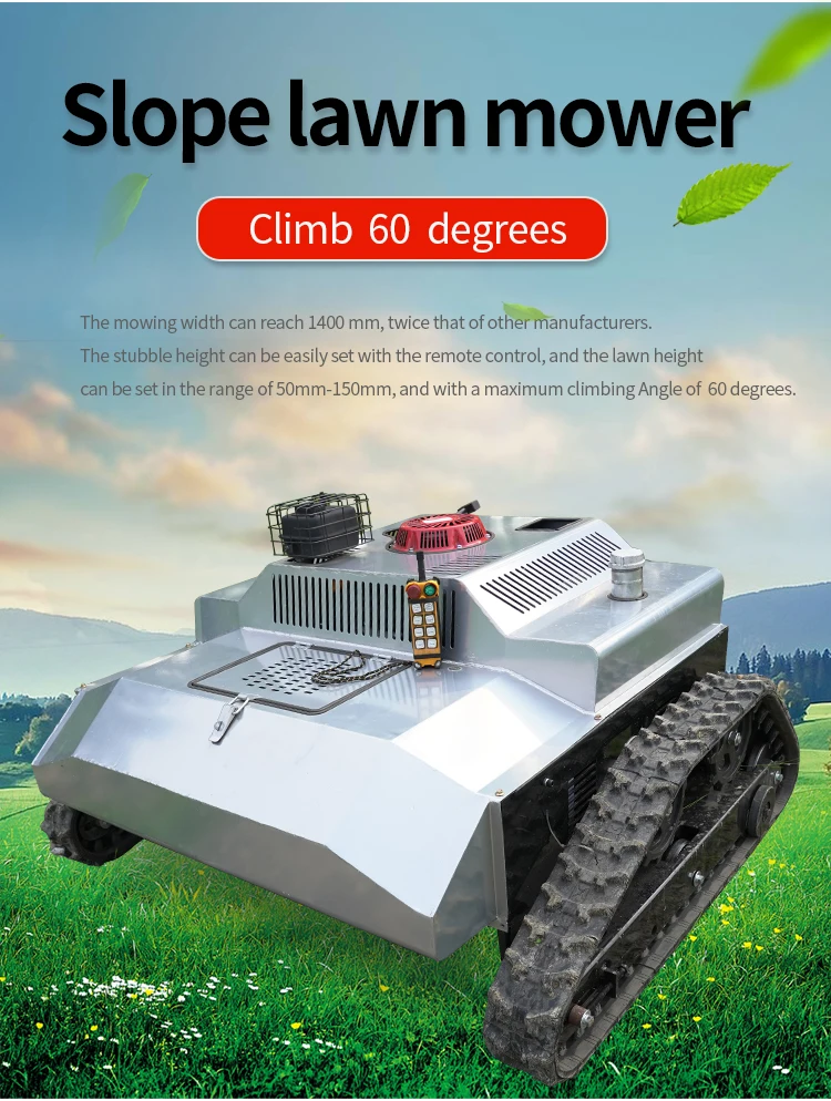 Multifunctional Remote Control Crawler Lawn Mower Small Lawn Mower For ...