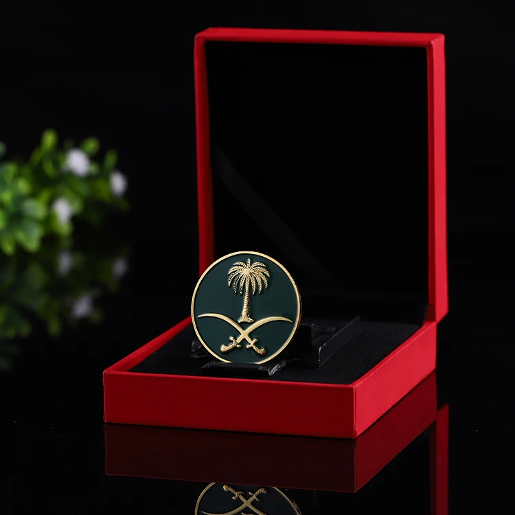 Promotional Gifts Saudi Arabia Keychain Coin Custom Soft Enamel Pin Ksa ...