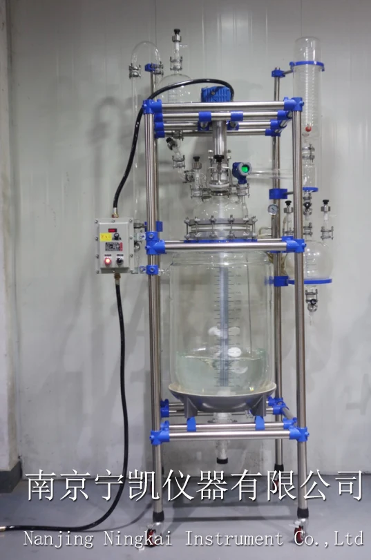 150l Continuous Stirred Tank Reactor Jacketed Glass Reactor - Buy 150l ...