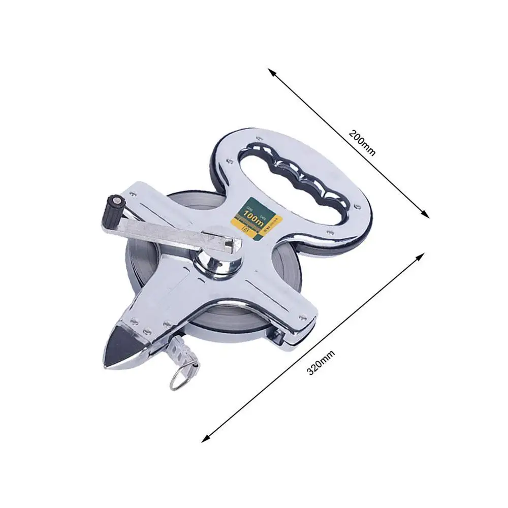 metal frame 30m/50m Tape Measure Stainless Steel Measuring Tape Metric ...